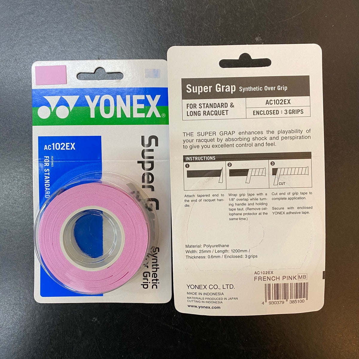 YONEX AC102EX Super Grap (3 wraps) – BadmintonDeal.com