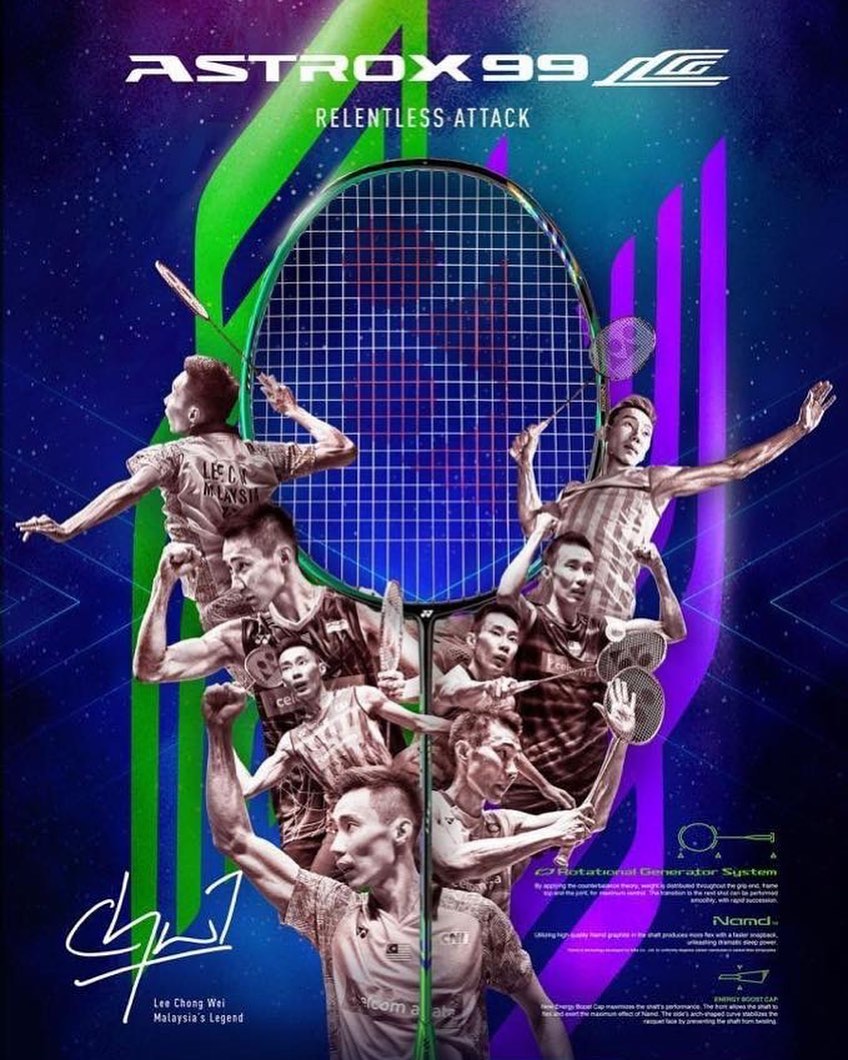 YONEX ASTROX 99 LCW AX99LCW Racquet (Green Purple) JP Coded ...